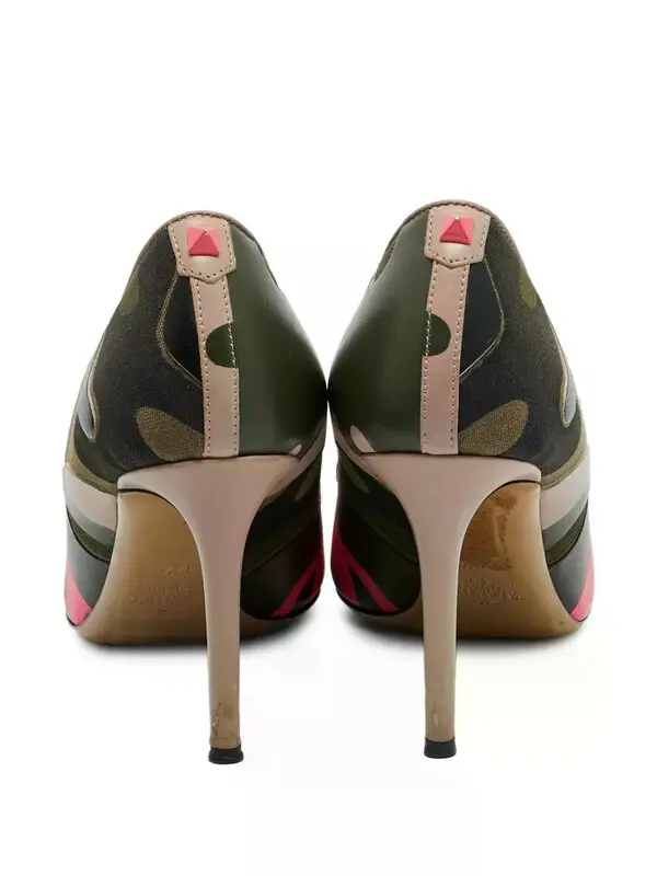 Valentino Garavani Psychedelic Camouflage Canvas Pumps