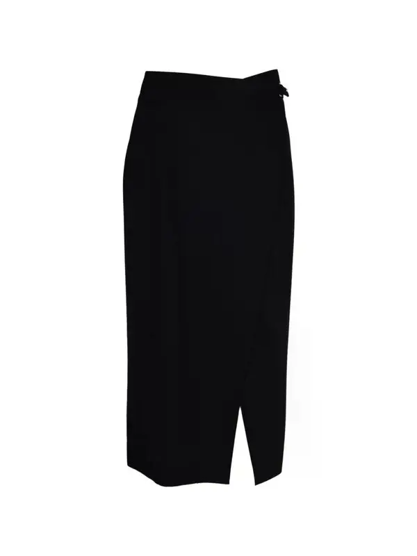 ST. AGNI Tailored Wrap Midi Skirt