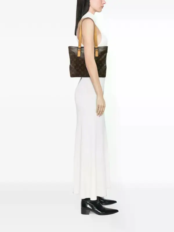 LOUIS VUITTON 2001 Monogram Cabas Piano Tote Bag