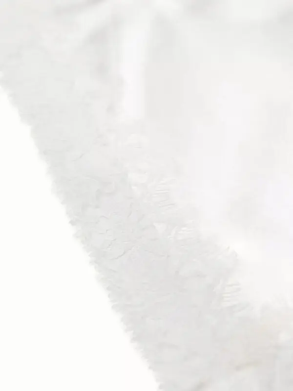 JENNIFER BEHR Lace-trimmed Silk Hair Scarf