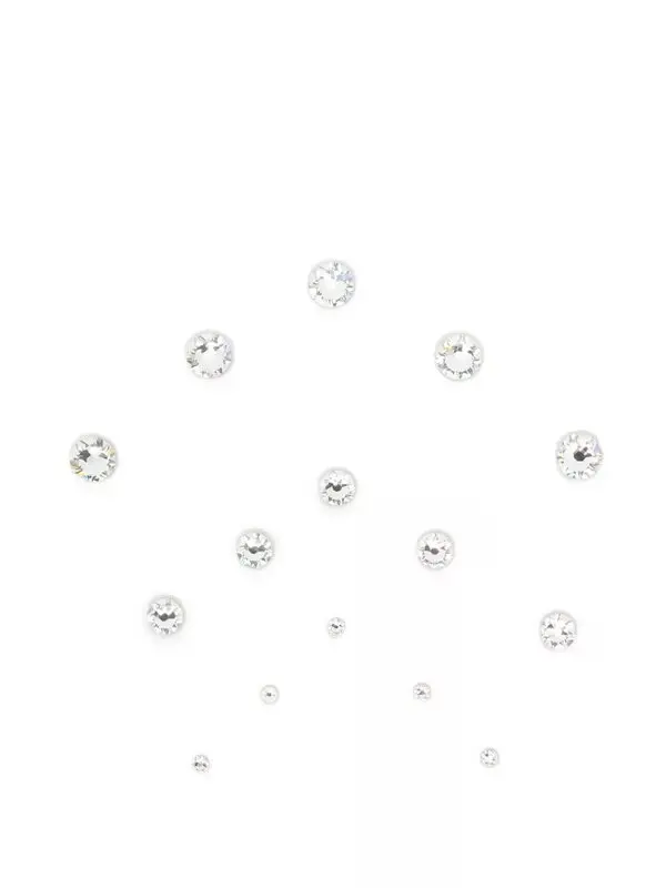 JENNIFER BEHR Crystal Hair Gems Set Of Fifteen - White