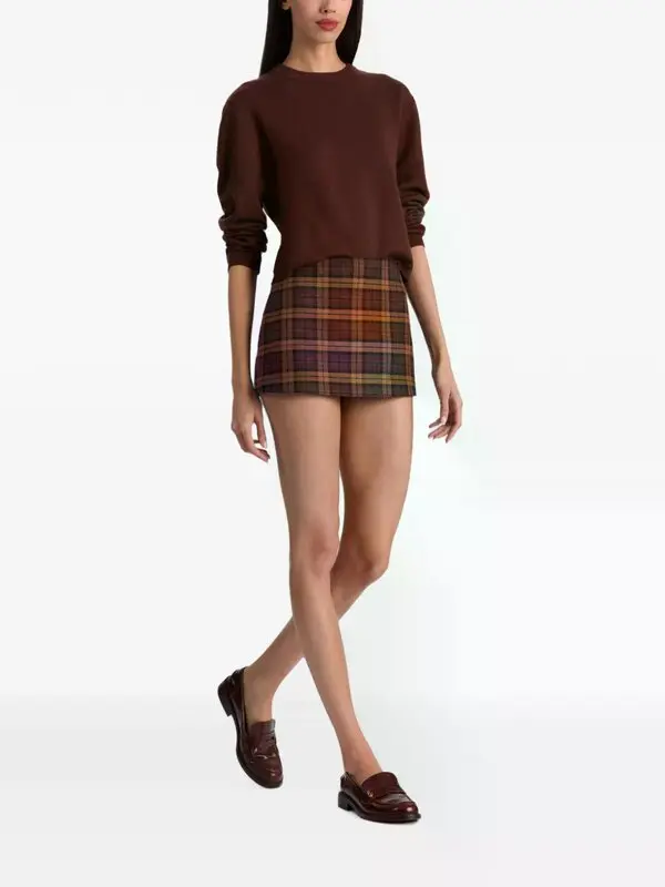 Alice + Olivia Checked Skort