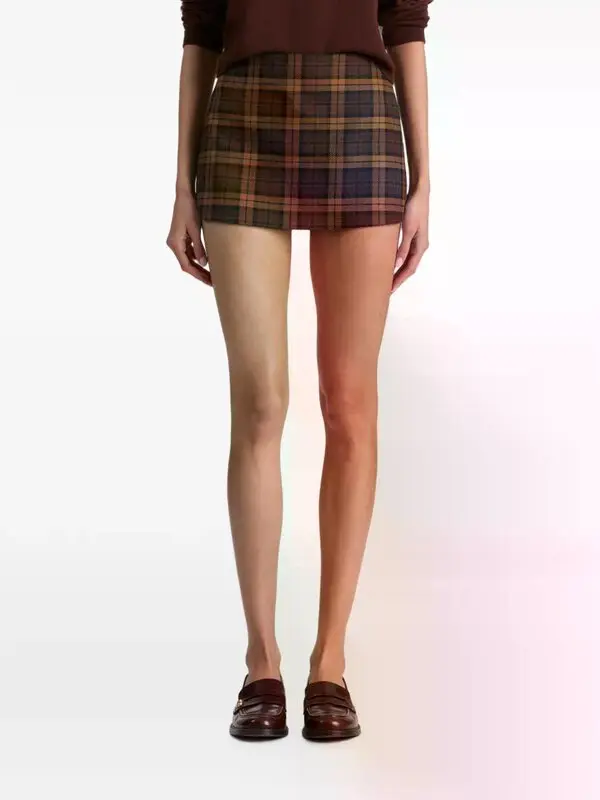 Alice + Olivia Checked Skort