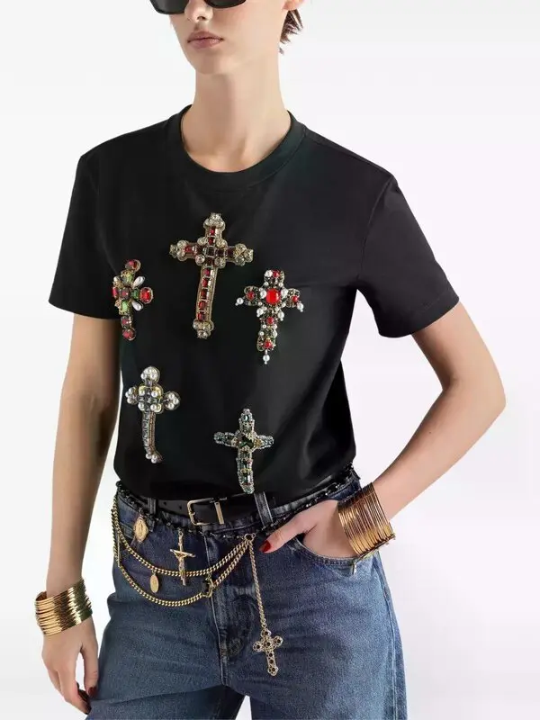 Dolce & Gabbana Embroidered Cotton T-shirt