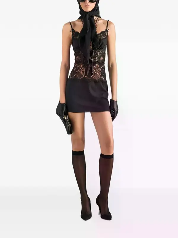 Dolce & Gabbana Sleeveless Silk Georgette Mini Dress