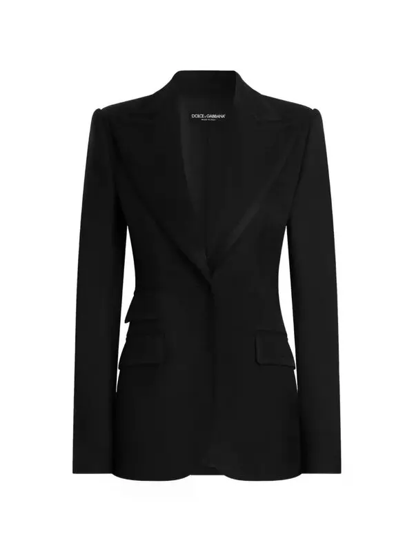 Dolce & Gabbana Turlington Single-breasted Jacket In Bi-stretch Twill