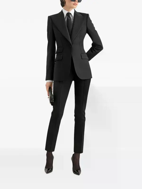 Dolce & Gabbana Turlington Single-breasted Jacket In Bi-stretch Twill
