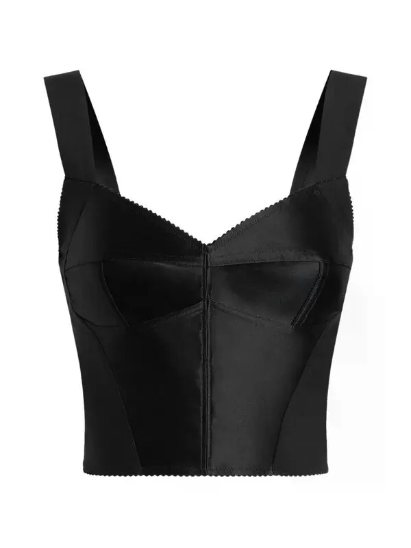 Dolce & Gabbana Stretch Paneled Bustier Top