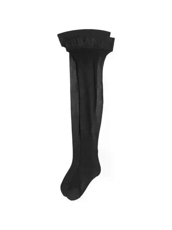Dolce & Gabbana Hold-up Stockings With Logo