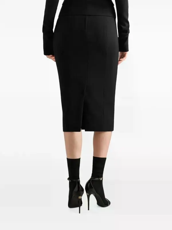 Dolce & Gabbana Stretch Wool Skirt