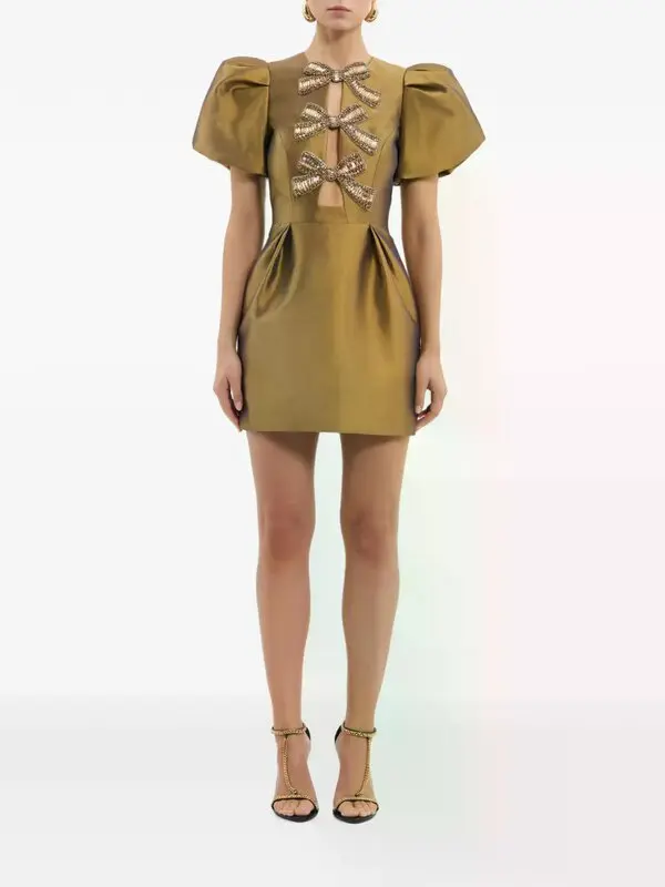 Rebecca Vallance Venus Mini Dress - Gold