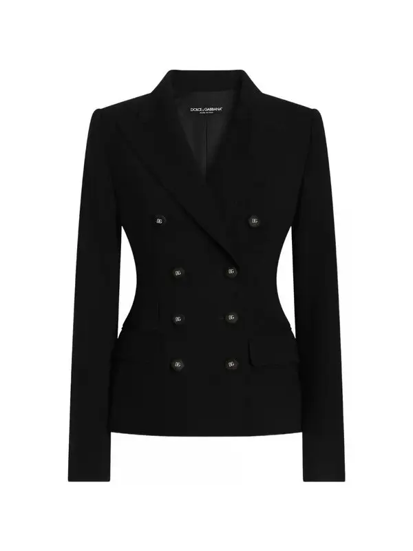 Dolce & Gabbana Double-breasted Jacket In Double Wool Crêpe