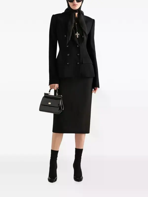 Dolce & Gabbana Double-breasted Jacket In Double Wool Crêpe