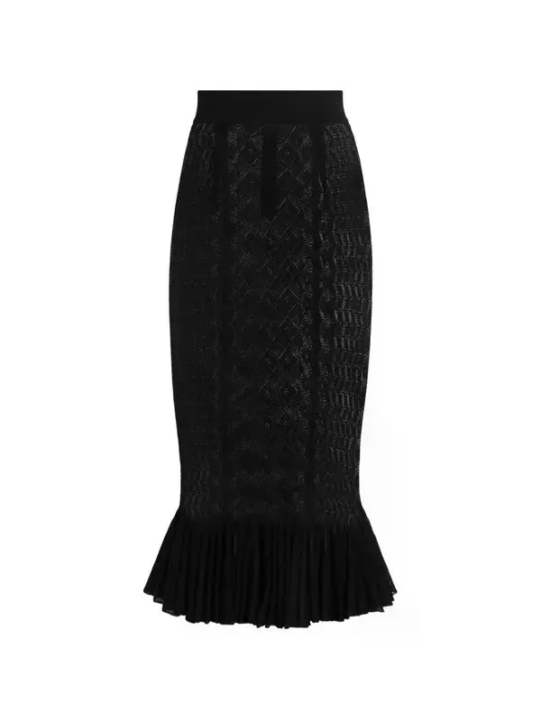 Dolce & Gabbana Lace-stitch Knit Skirt
