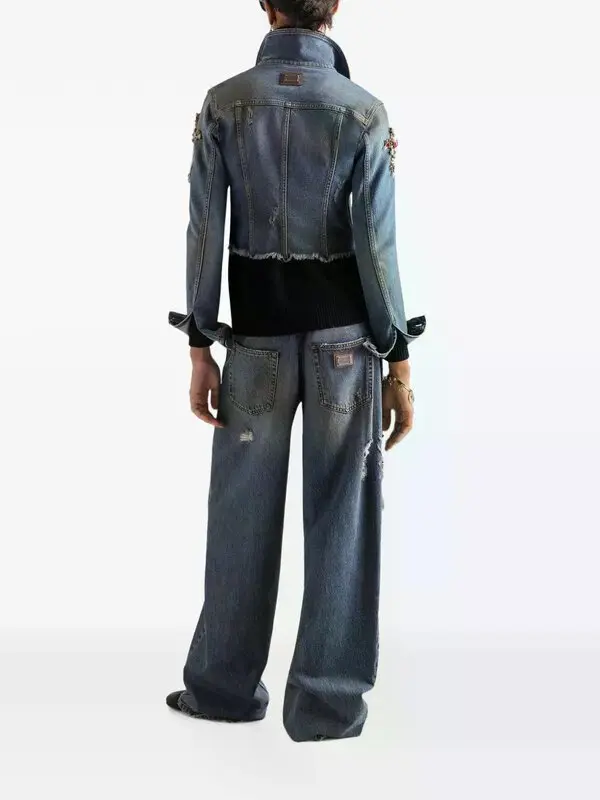 Dolce & Gabbana Denim Jacket With Embroidery