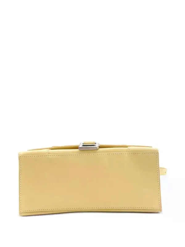 Balenciaga Hourglass Top Handle Bag Leather Small Satchel - Yellow