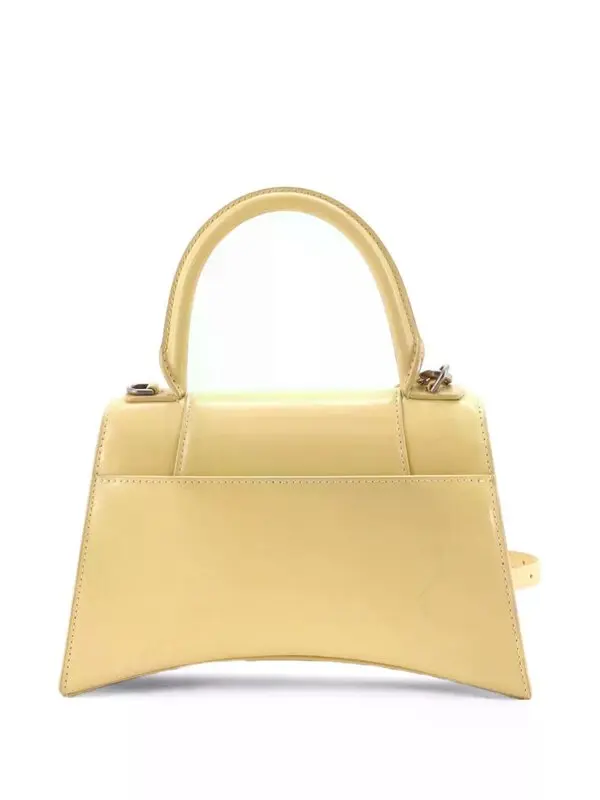 Balenciaga Hourglass Top Handle Bag Leather Small Satchel - Yellow