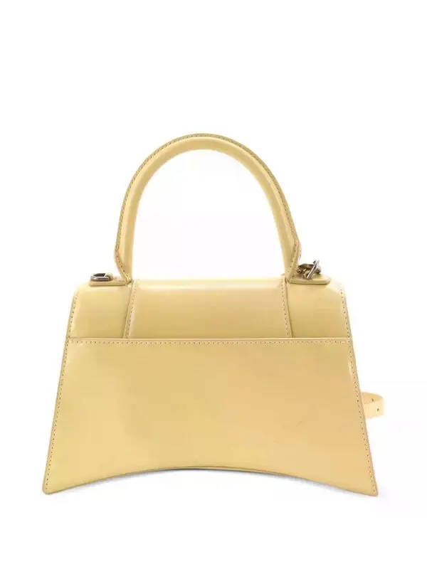 Balenciaga Hourglass Top Handle Bag Leather Small Satchel - Yellow