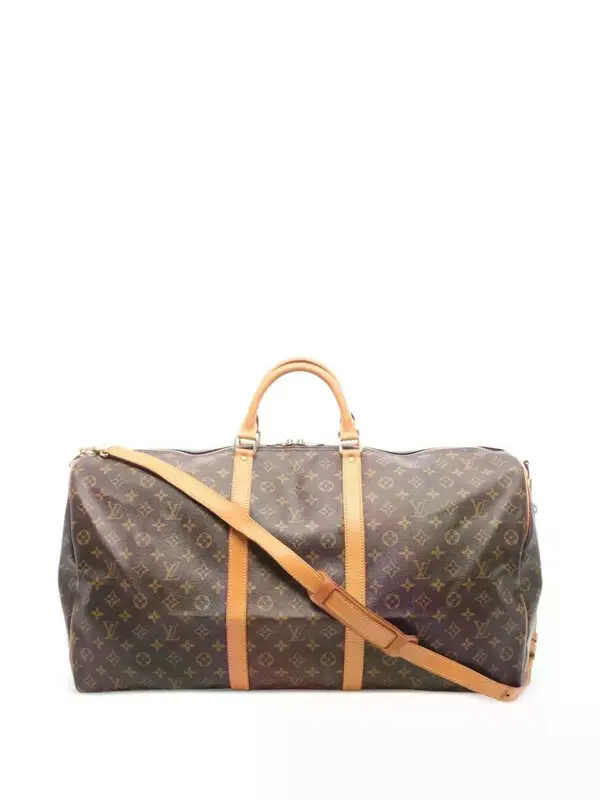 LOUIS VUITTON 1997 Monogram Keepall Bandouliere 60 Travel Bag