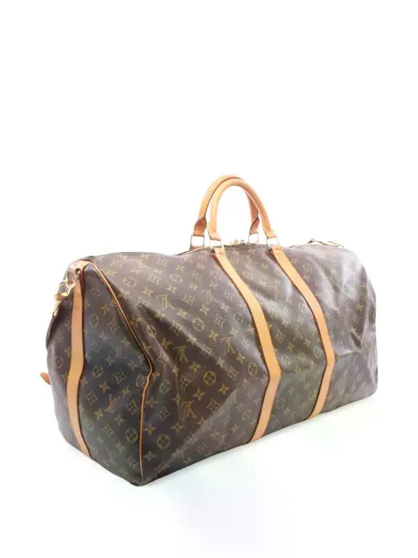LOUIS VUITTON 1997 Monogram Keepall Bandouliere 60 Travel Bag