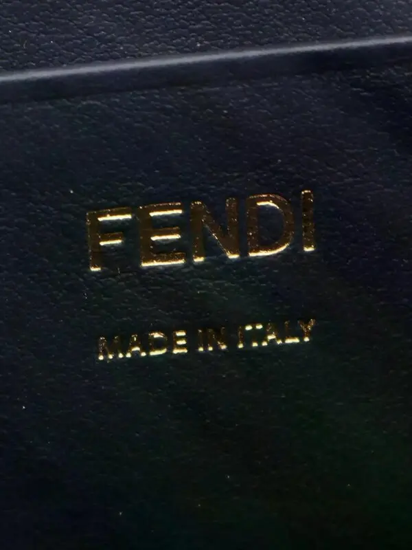 Fendi 2010-2026 Mini Zucca Denim Baguette Satchel