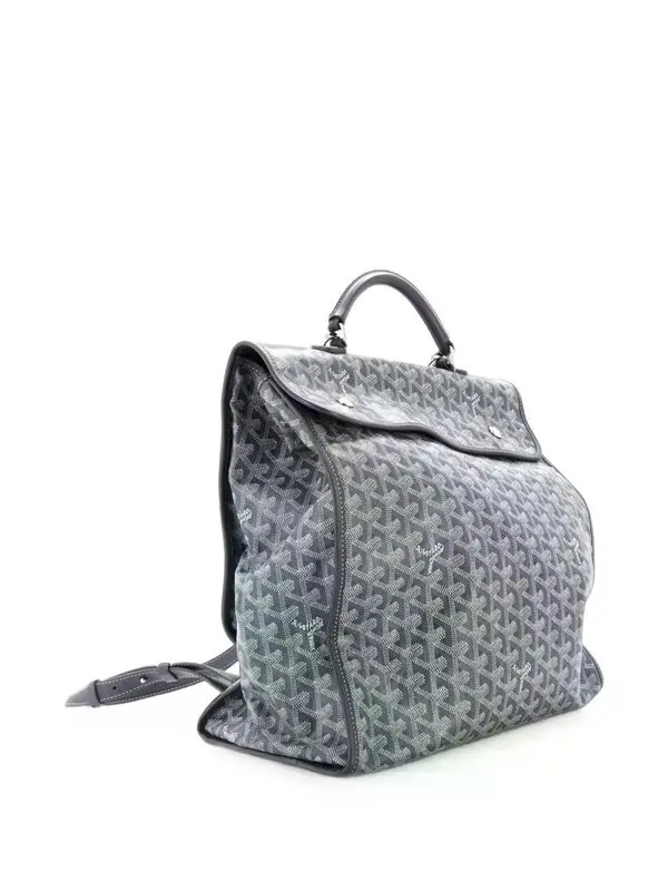 Goyard Saint Leger Briefcase Coated Canvas Backpack - Grey