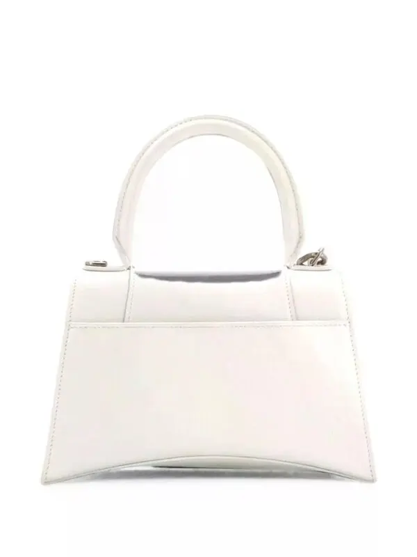 Balenciaga Hourglass Top Handle Bag - White