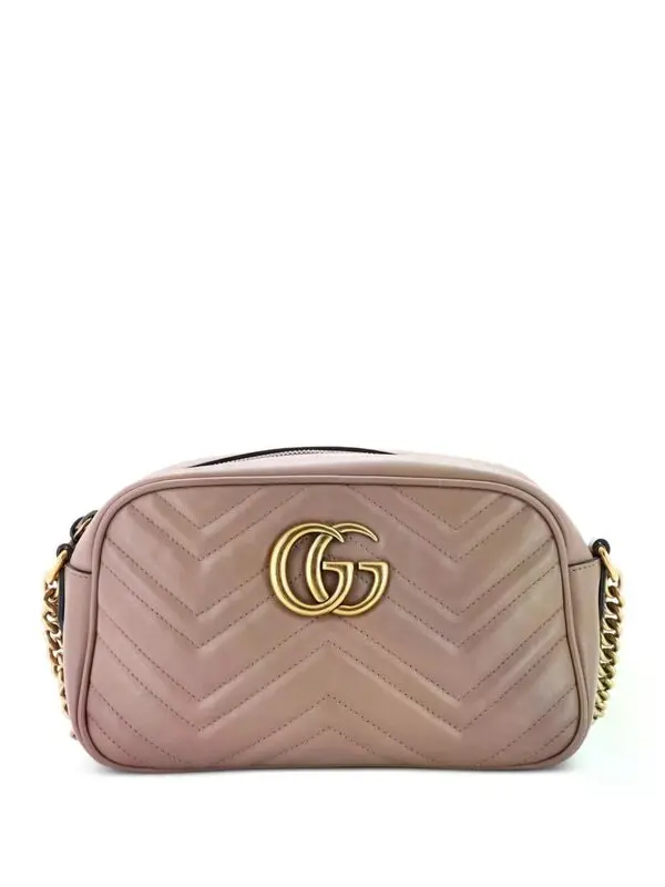 Gucci Gg Marmont Matelassé Leather Small Shoulder Bag - Neutrals