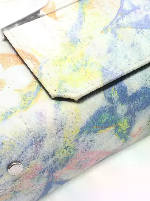 LOUIS VUITTON Monogram Pastel Trunk Messenger Pm Bag - White