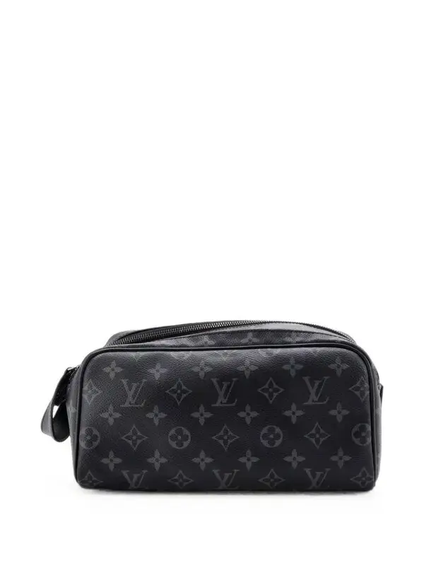LOUIS VUITTON Dopp Kit Toiletry Monogram Eclipse Canvas Pouch