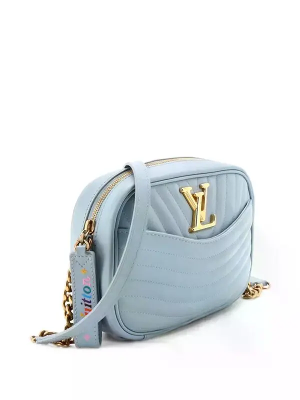 LOUIS VUITTON New Wave Camera Bag Quilted Leather Crossbody Bag - Blue