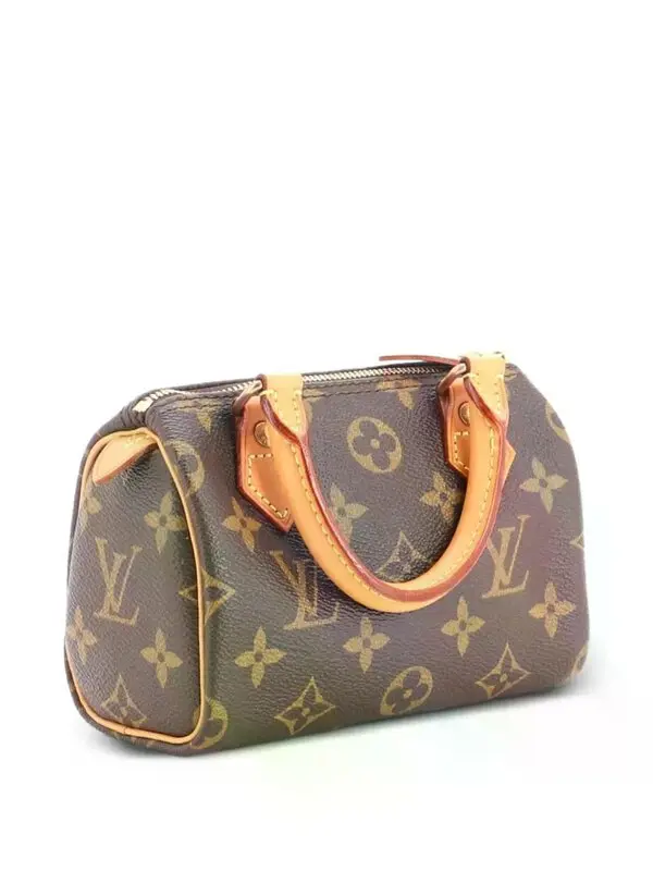 LOUIS VUITTON Speedy Mini Hl Handbag Monogram Canvas Satchel