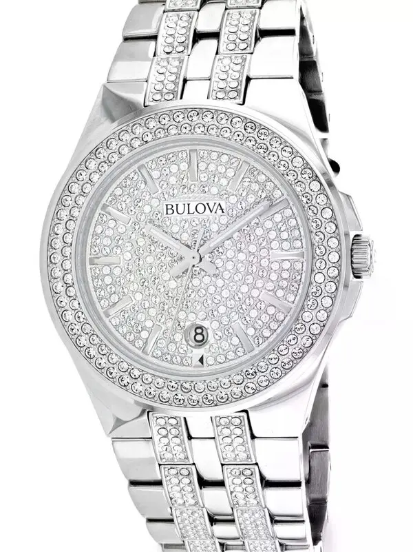 Bulova Swarovski Crystal Embellished 42mm Watch