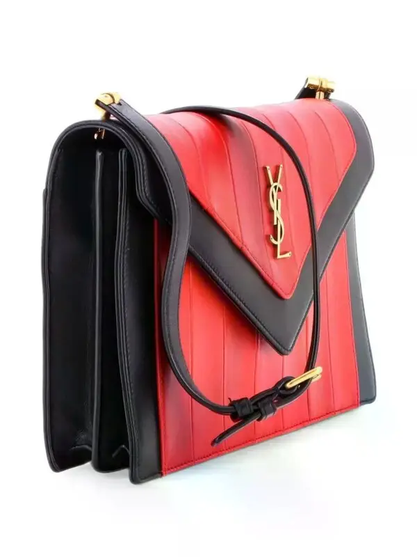 Saint Laurent Gaby Envelope Satchel Vertical Quilted Leather Shoulder Bag