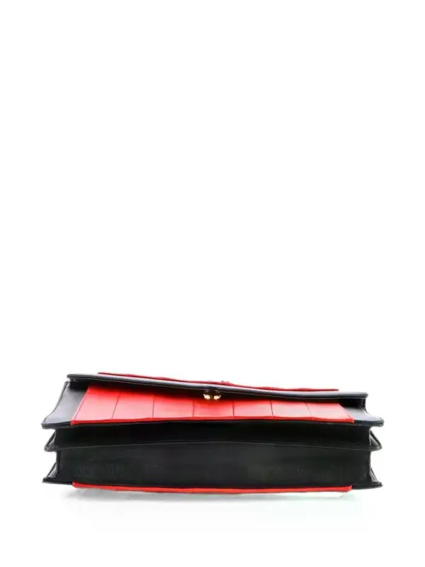 Saint Laurent Gaby Envelope Satchel Vertical Quilted Leather Shoulder Bag