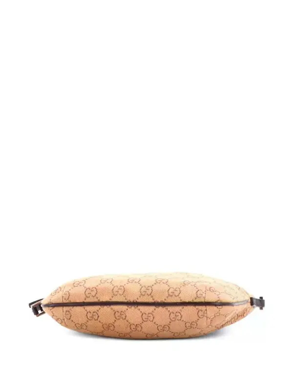 Gucci Vintage Pochette Shoulder Bag Gg Canvas - Brown
