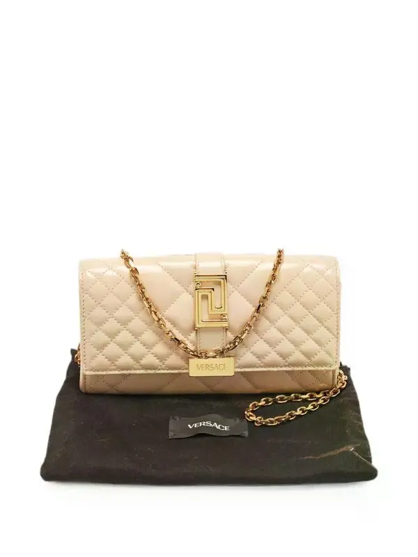 Versace Greca Goddess Quilted Clutch Bag