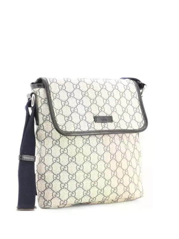 Gucci Flap Messenger Gg Coated Canvas Small Crossbody Bag