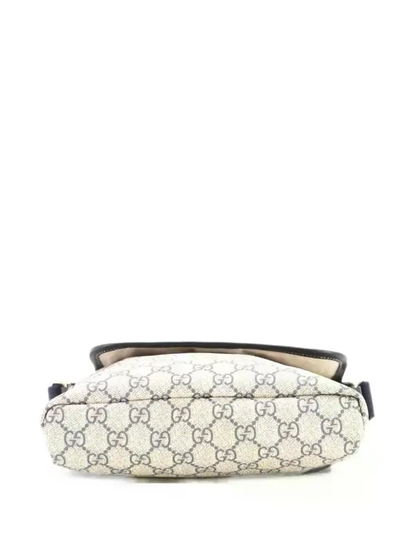 Gucci Flap Messenger Gg Coated Canvas Small Crossbody Bag