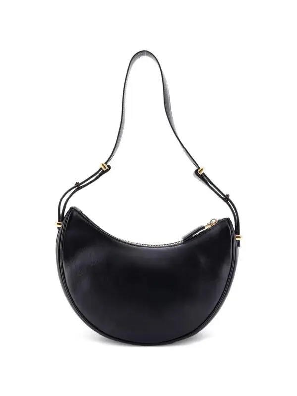 Prada Arqué Half Moon Leather Small Hobo Bag - Black