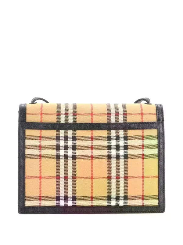 Burberry Macken Vintage Check Canvas Small Crossbody Bag - Black