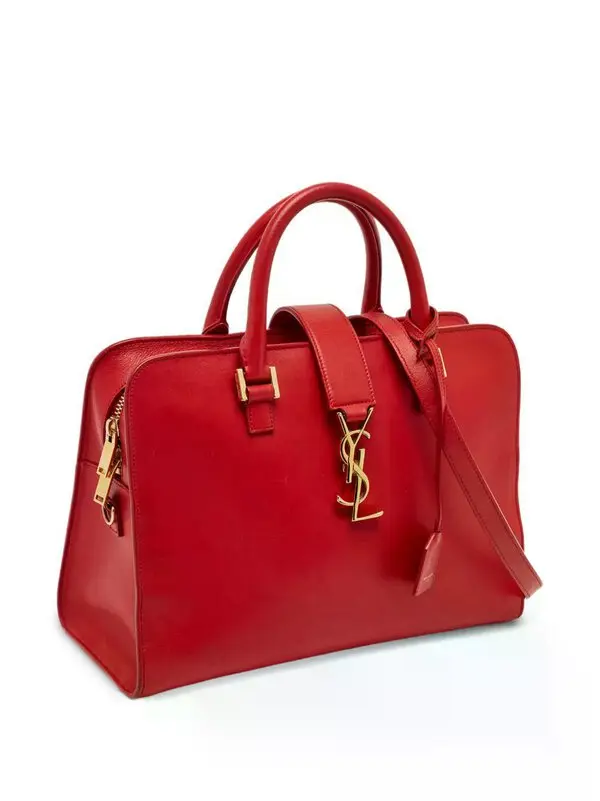 Saint Laurent 2016 Small Cabas Tote Bag - Red
