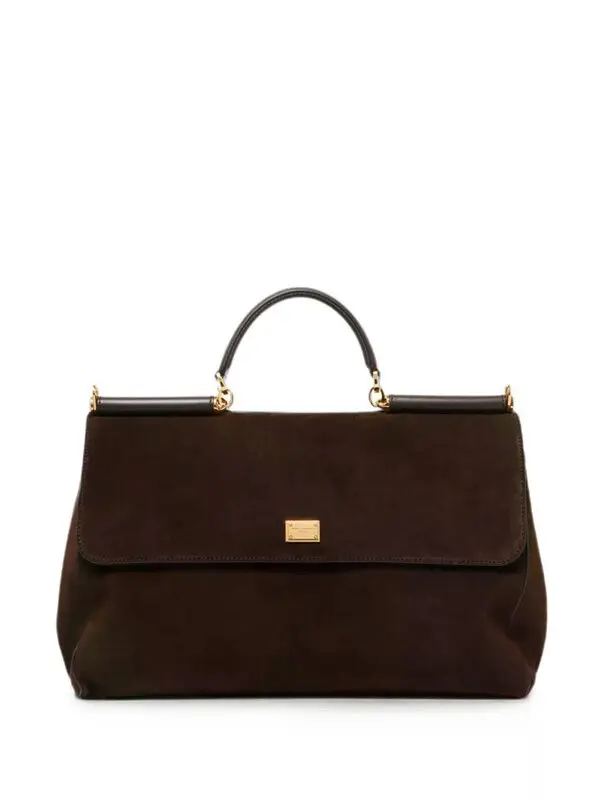 Dolce & Gabbana Calf Leather Top Handle Bag
