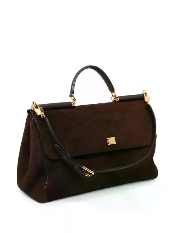 Dolce & Gabbana Calf Leather Top Handle Bag
