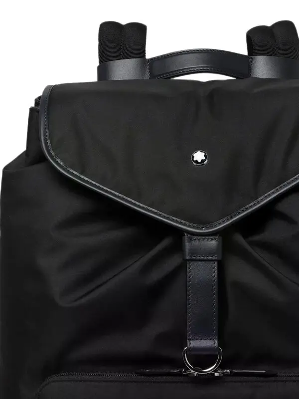 Montblanc Logo-plaque Foldover-top Canvas Large Backpack