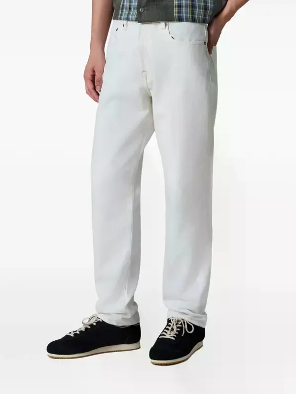 Paul Smith Logo Embroidered Jeans - White