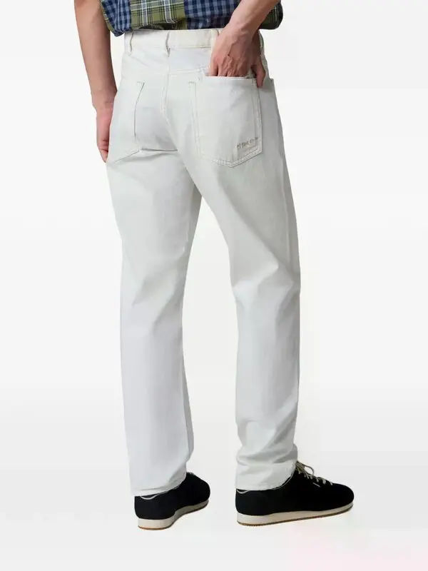 Paul Smith Logo Embroidered Jeans - White