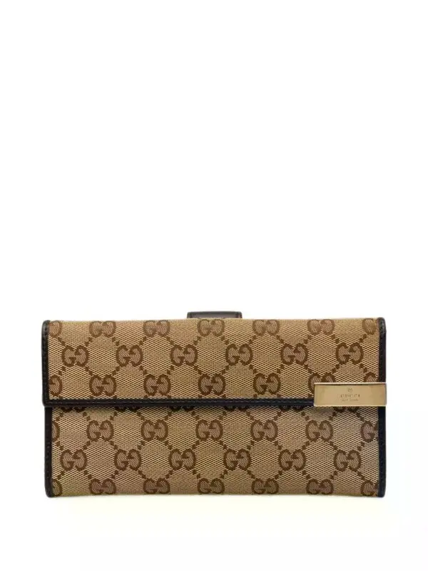 Gucci 2000-2015 Gg Canvas Wallet Long Wallets