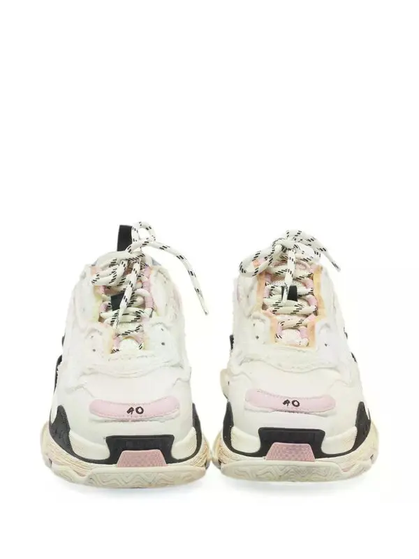 Balenciaga Triple S Distressed Sneakers