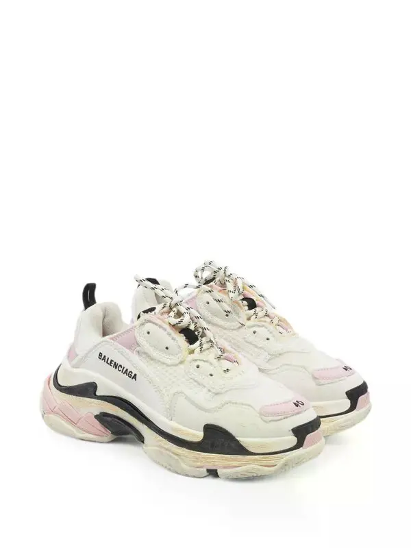 Balenciaga Triple S Distressed Sneakers
